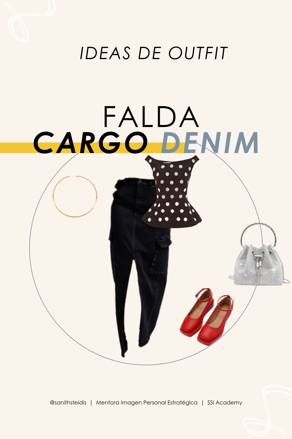 Falda Larga Cargo Negra: Arrasa con estos Outfits - Sanith